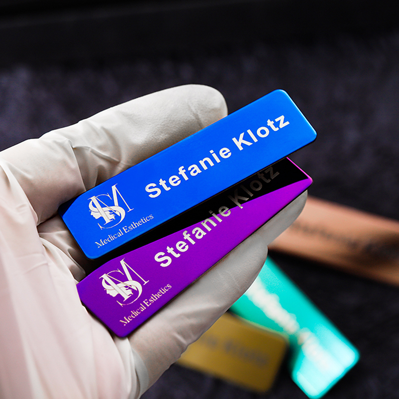 Name Tag Name Plate Badge Round Corners, Magnetic Backing or Safety ...