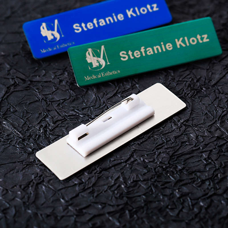 Name Tag Name Plate Badge Round Corners, Magnetic Backing or Safety ...